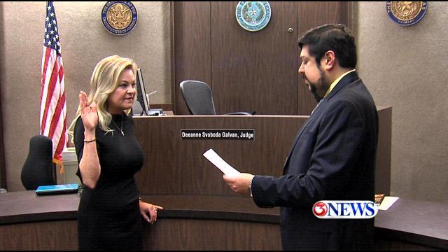 County Court at Law Judge Sworn in by Husband | kiiitv.com