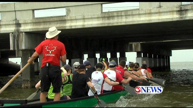 Canadian Athletes Training in Coastal Bend for Canoe Competition ...