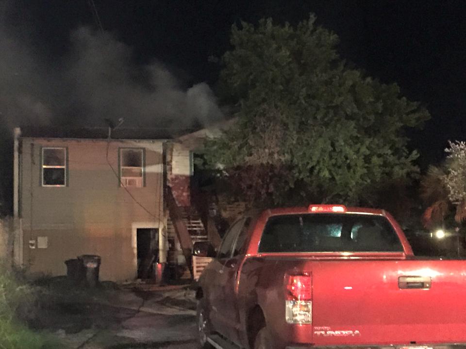 Five people jump from second story during house fire | kiiitv.com