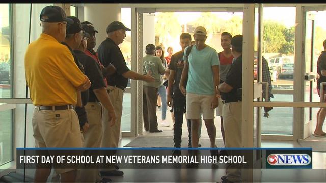 First Day of School at the New Veterans Memorial High School | kiiitv.com