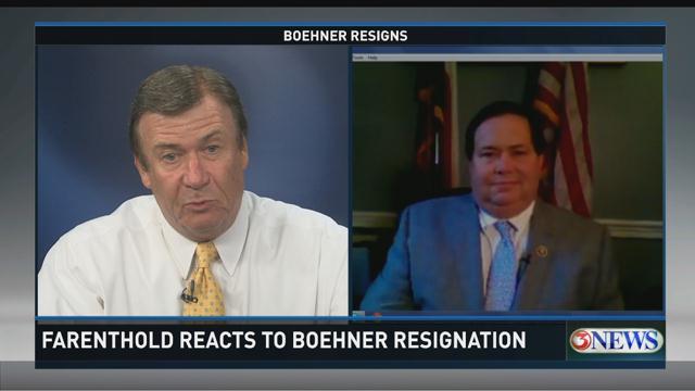 Joe Gazin Talks With Congressman Farenthold About Boehner Resignation ...