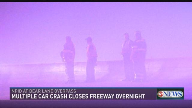 Multiple Vehicle Crash Closes Freeway Overnight | kiiitv.com