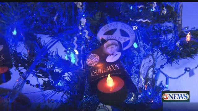 Christmas Tree Set Up to Remember Fallen CCPD Officers | kiiitv.com