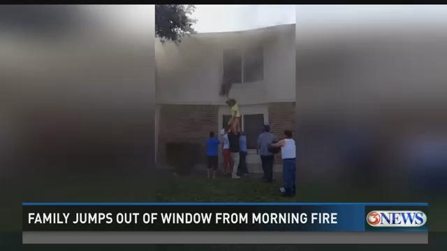Family Jumps Out of Window to Escape Apartment Fire | kiiitv.com